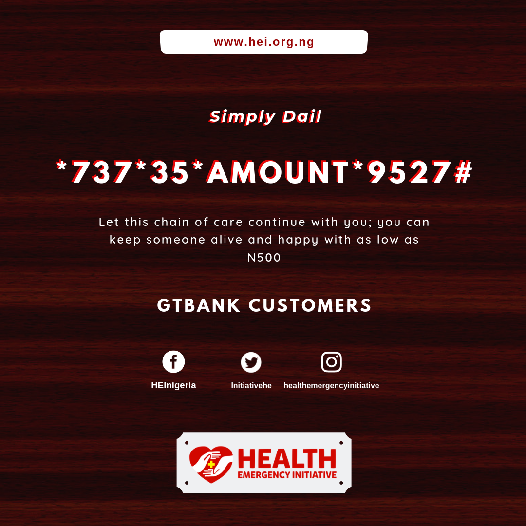 HEI Launched Its USSD Code For Easy Donation Health Emergency Initiative HEI Launched Its USSD Code For Easy Donation Health Emergency Initiative