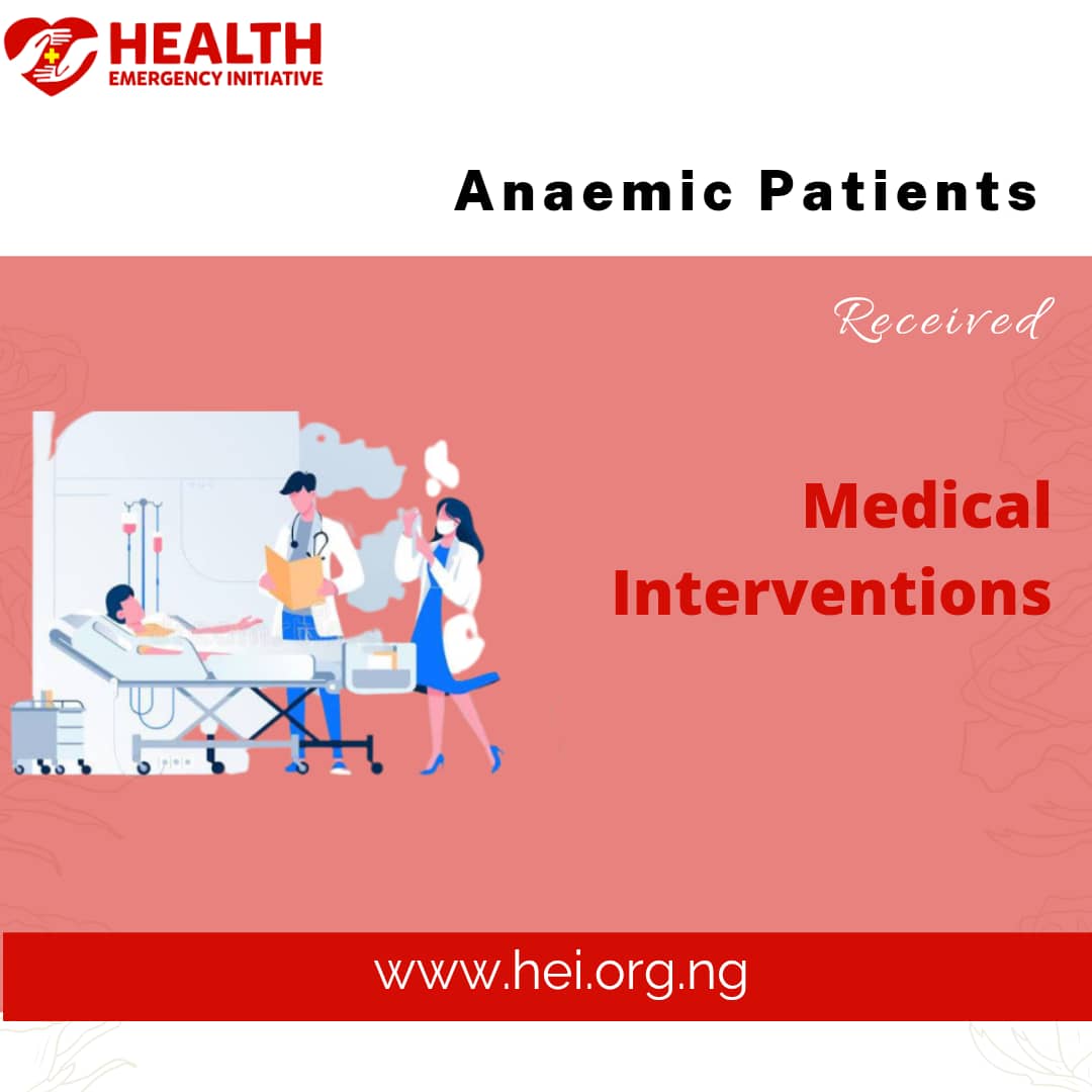 Anaemic patients received Medical Interventions - Health Emergency ...